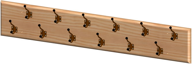 Régua de Cabides - MOBAPEC - Mobiliário Escolar Lda