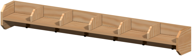 Régua de Cabides - MOBAPEC - Mobiliário Escolar Lda